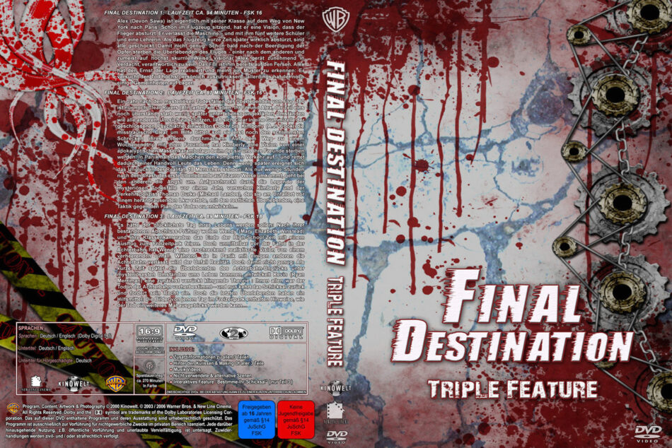 Final Destination Triple Feature R2 DE DVD Cover - DVDcover.Com