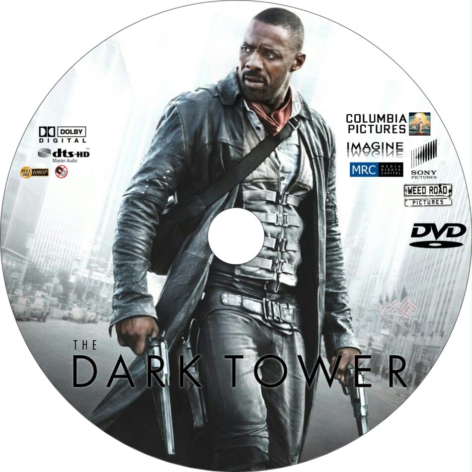 The Dark Tower (2017) Custom R0 and R2 DVD Labels - DVDcover.Com