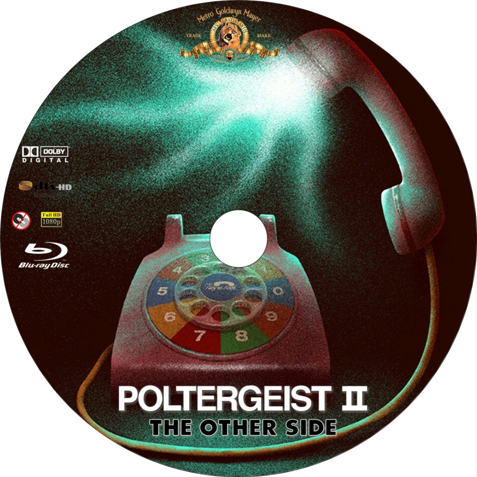 Poltergeist II The Other Side (1986) R0 and R2 Blu Ray Labels ...