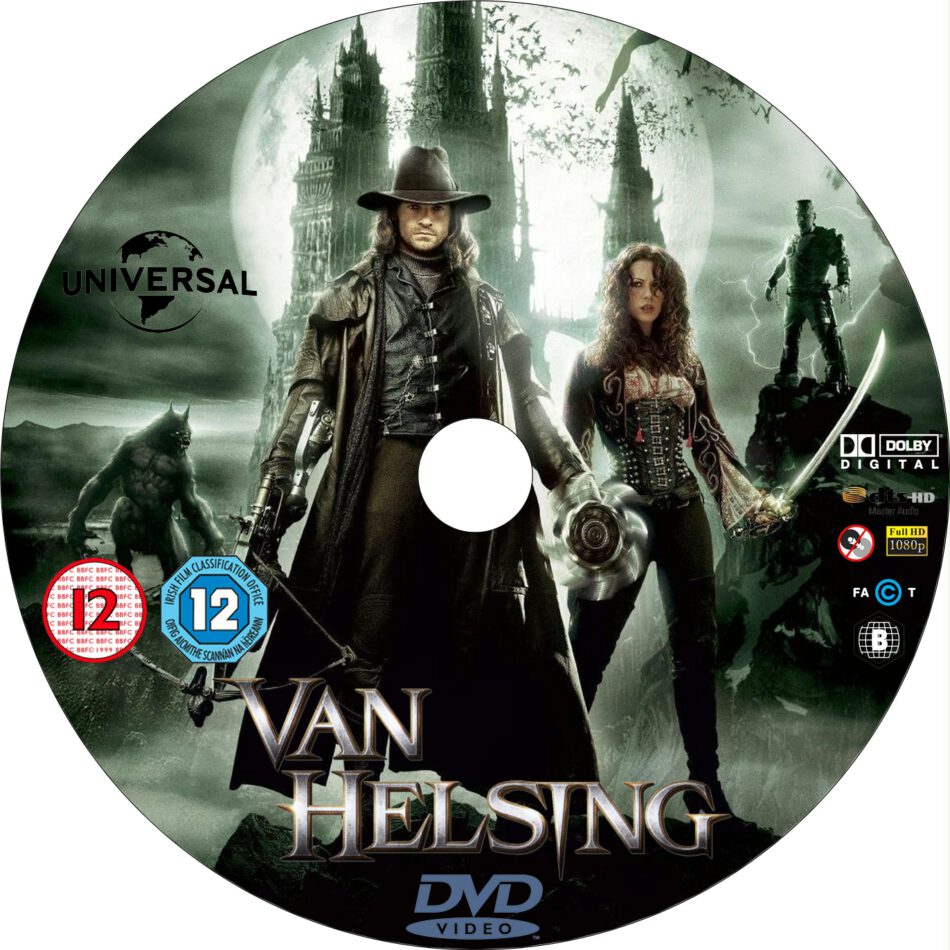 Van Helsing (2004) Custom R0 and R2 DVD Labels - DVDcover.Com