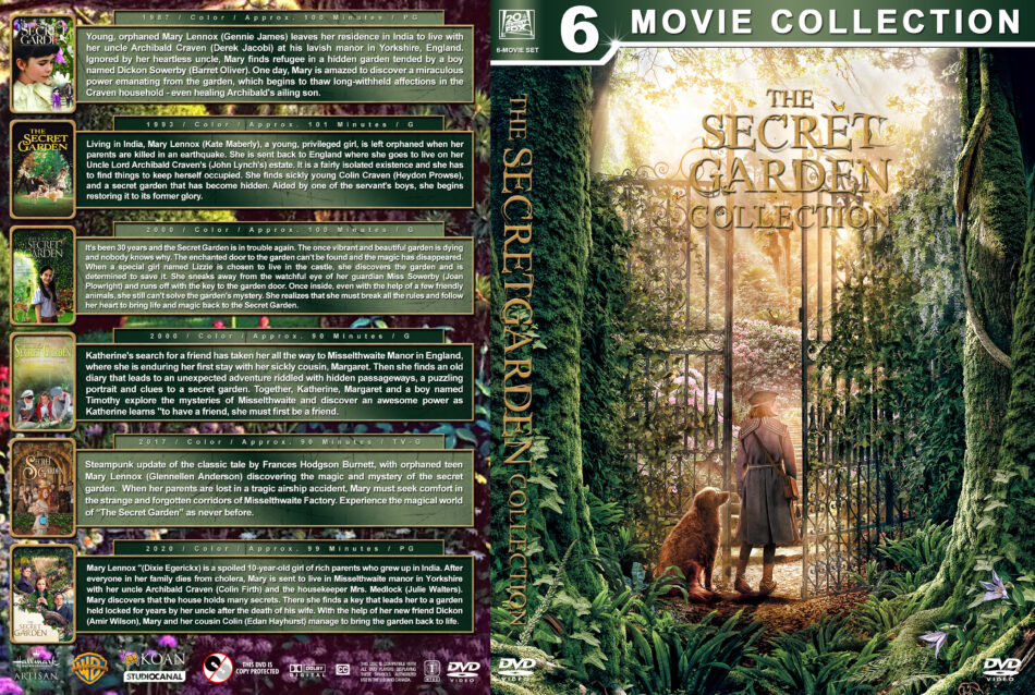 The Secret Garden Collection (6) R1 Custom DVD Cover - DVDcover.Com