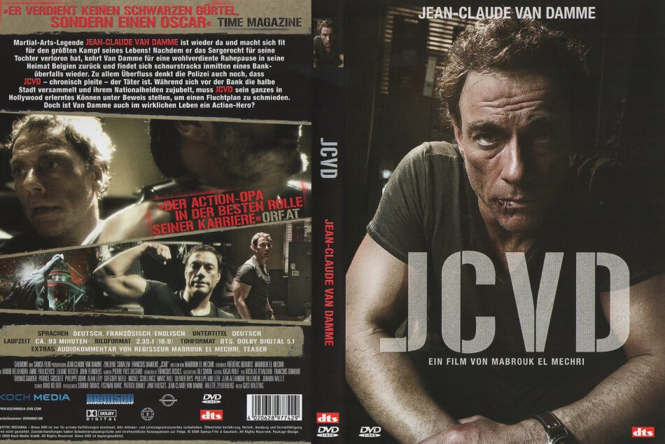 JCVD (2008) R1 - Movie DVD - CD Label, DVD Cover, Front Cover