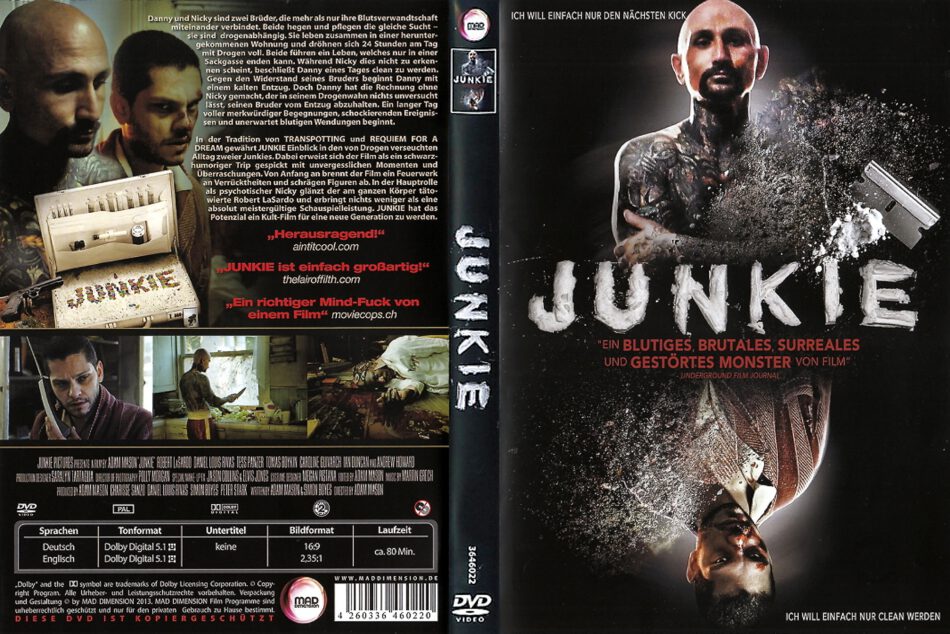 Junkie (2013) R2 DE DvD Cover - DVDcover.Com