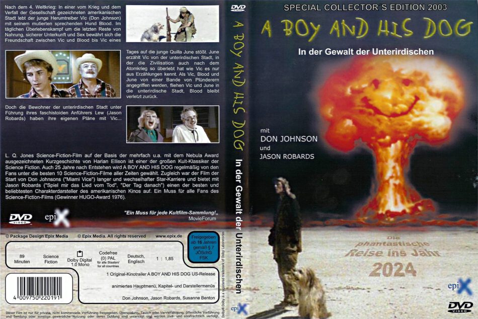 A Boy And His Dog R2 DE DVD Cover - DVDcover.Com