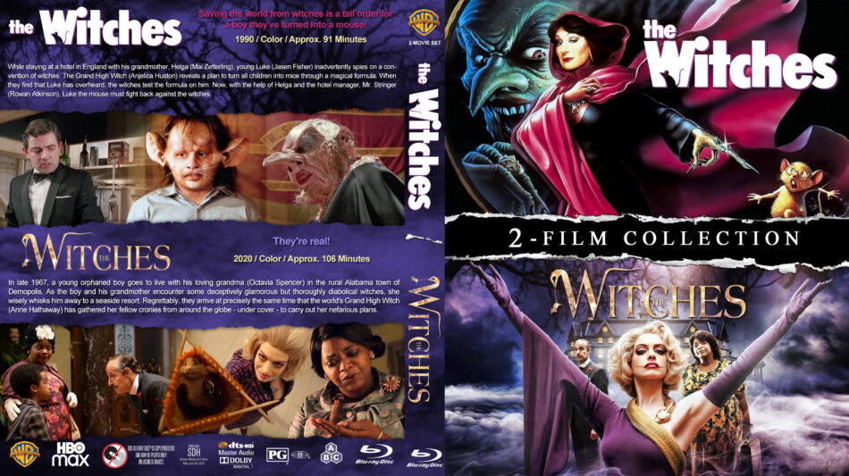 The Witches Double Feature R1 Custom Blu-Ray Cover & Labels - DVDcover.Com