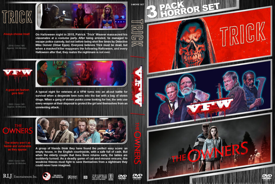 Horror 3-Pack R1 Custom DVD Cover V2 - DVDcover.Com