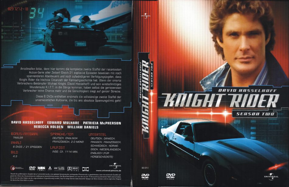 Knight Rider-Staffel 2 R2 DE DVD Cover - DVDcover.Com