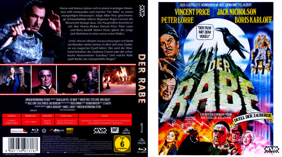 Der Rabe - Duell der Zauberer (1963) DE Blu-Ray Covers - DVDcover.Com