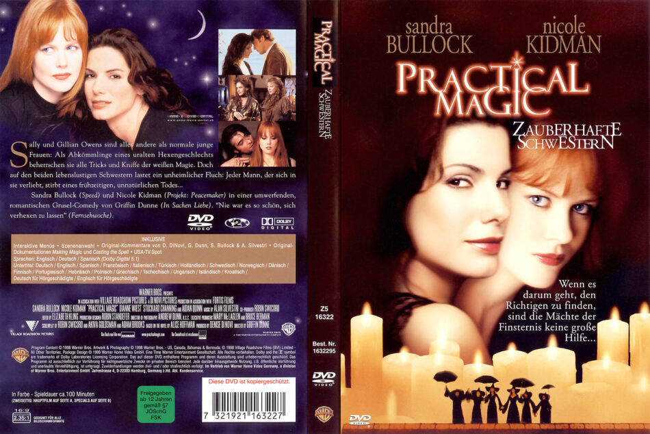 Practical Magic-Zauberhafte Schwestern (1998) R2 DE DVD Cover ...