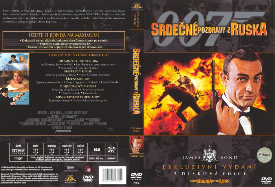 James Bond - 02 - Srdecné pozdravy z Ruska (1963) R2 CZ DVD Cover - DVDcover.Com