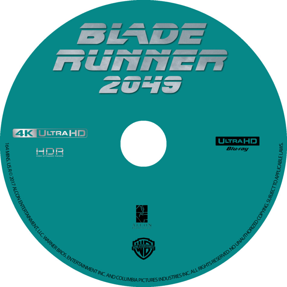 Blade Runner 2049 UHD custom label - DVDcover.Com