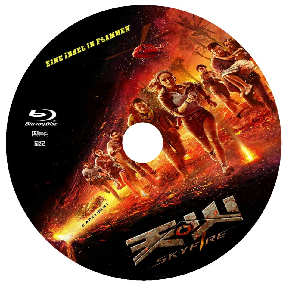 Skyfire (2020) R2 Custom BluRay Label - DVDcover.Com