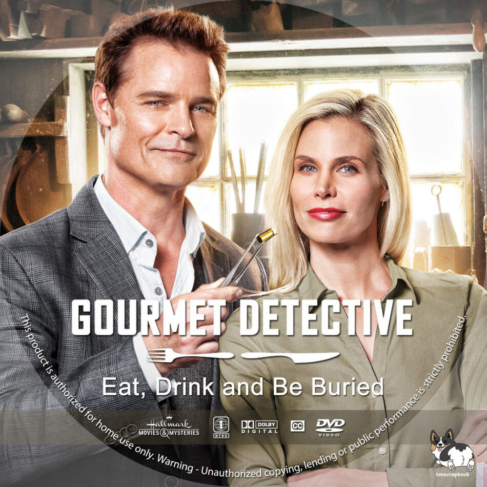Gourmet Detective: Eat, Drink and Be Buried R1 Custom DVD Label ...