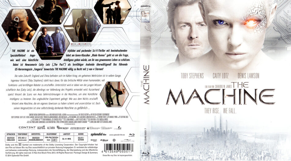 The Machine DVD Cover & DVD Label (2013) R0 Custom Art