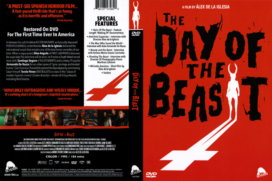 The Day of the Beast (1995) R1 DVD Cover - DVDcover.Com