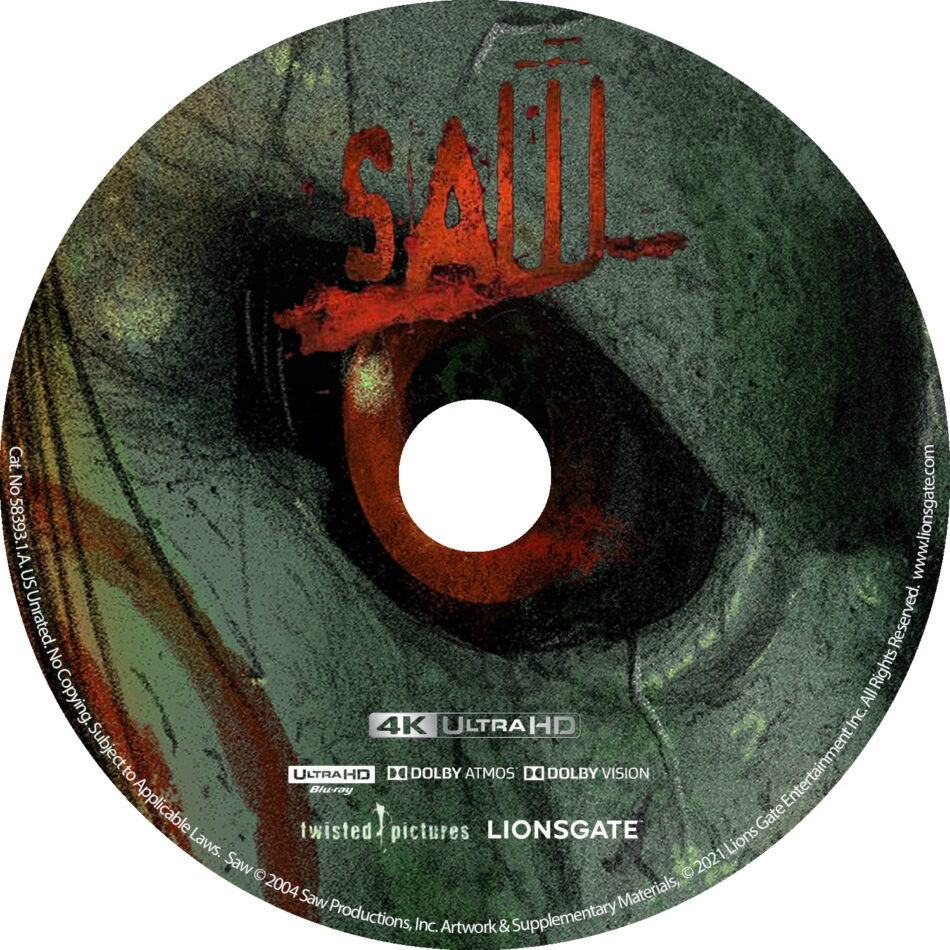 SAW 4K UHD Custom Label - DVDcover.Com
