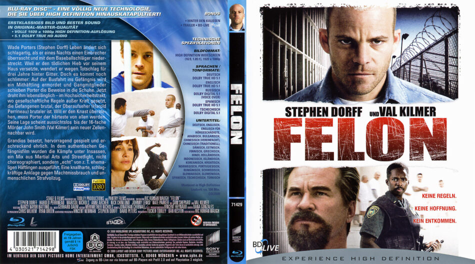 Felon (2008) DE Blu-Ray Cover - DVDcover.Com