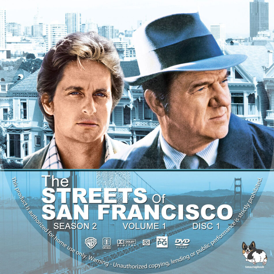 The Streets of San Francisco - Season 2, Volume 1 R1 Custom DVD labels ...