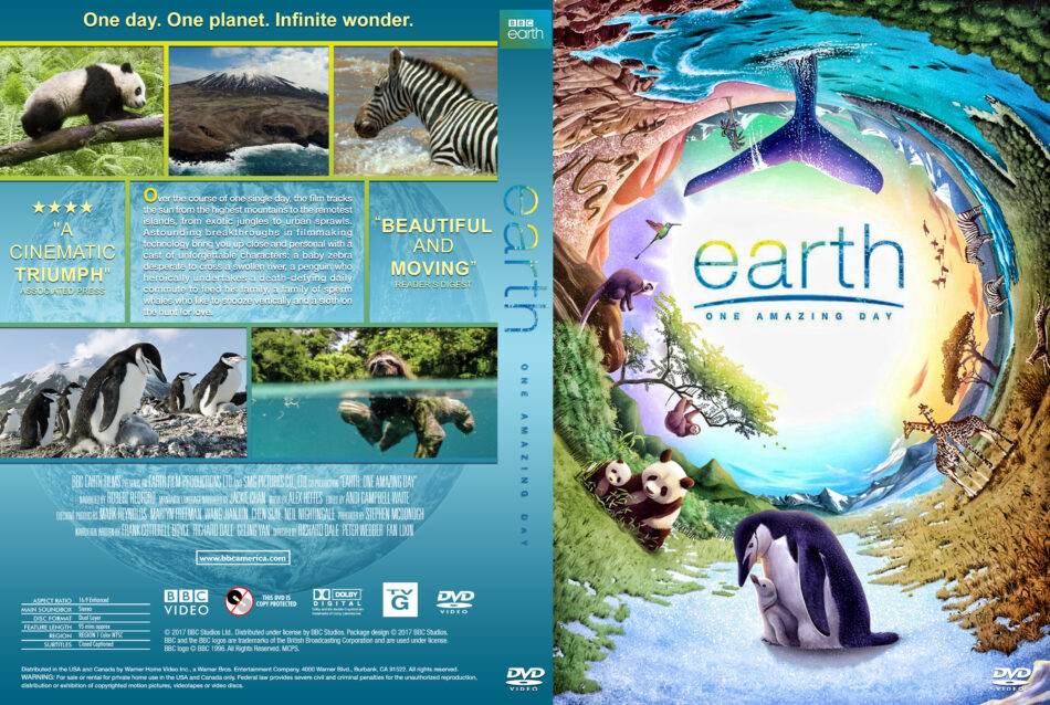 Earth: One Amazing Day (2017) R1 Custom DVD Cover & Label V2 - DVDcover.Com
