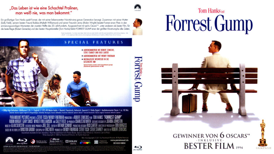 Forrest Gump (1994) DE Blu-Ray Covers - DVDcover.Com