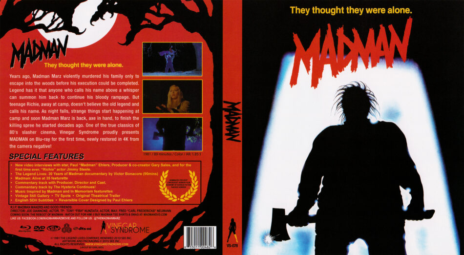 Madman (1981) Blu-Ray Cover - DVDcover.Com