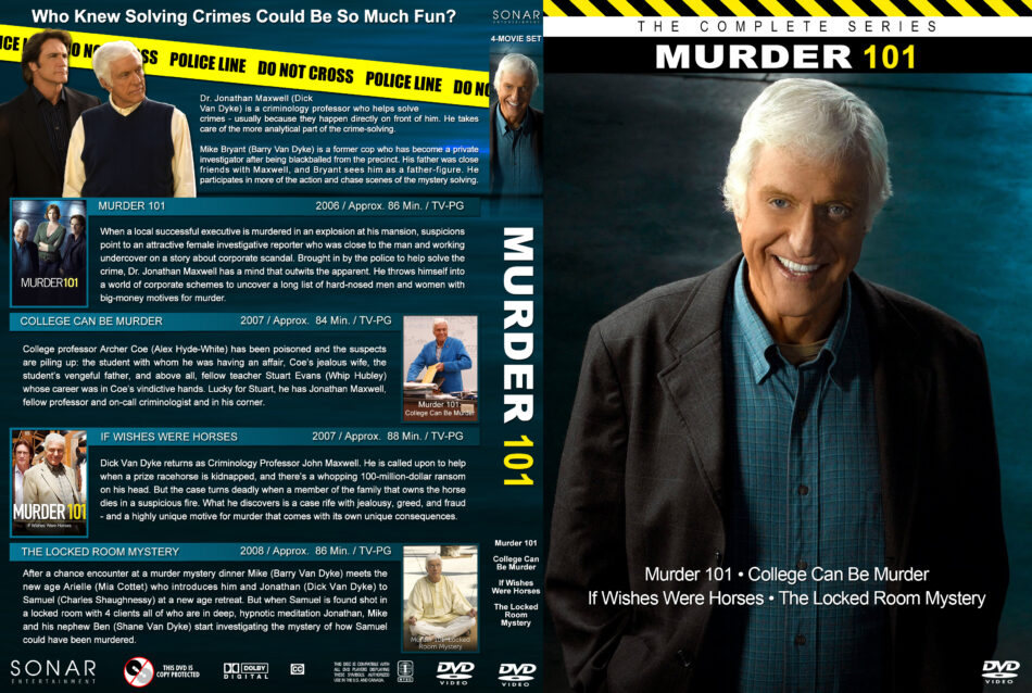 Murder 101 Collection R1 Custom DVD Cover & Labels - DVDcover.Com
