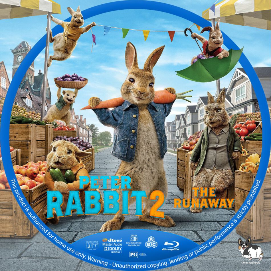 Peter Rabbit 2: The Runaway Custom Blu-Ray Cover - DVDcover.Com