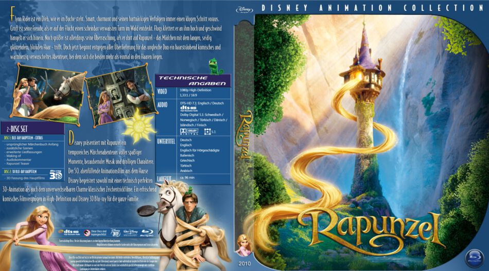 Rapunzel - Neu verföhnt (2010) DE Blu-Ray Cover - DVDcover.Com
