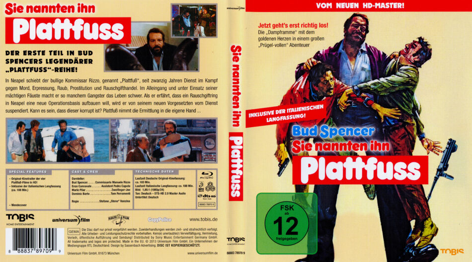Sie nannten ihn Plattfuss DE Blu-Ray Cover - DVDcover.Com
