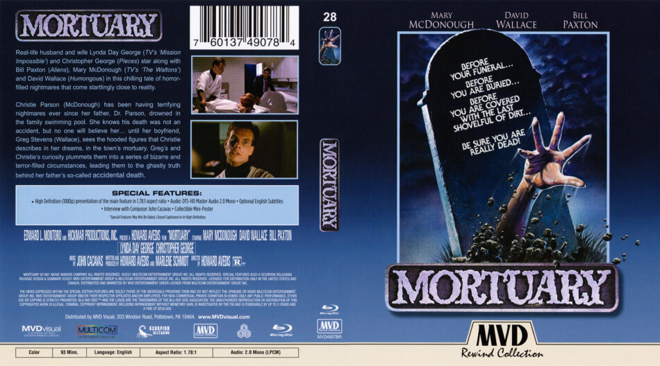 Mortuary (1981) Blu-Ray Cover - DVDcover.Com