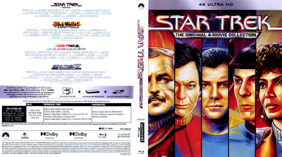 Star Trek Collection DE 4K UHD Cover - DVDcover.Com