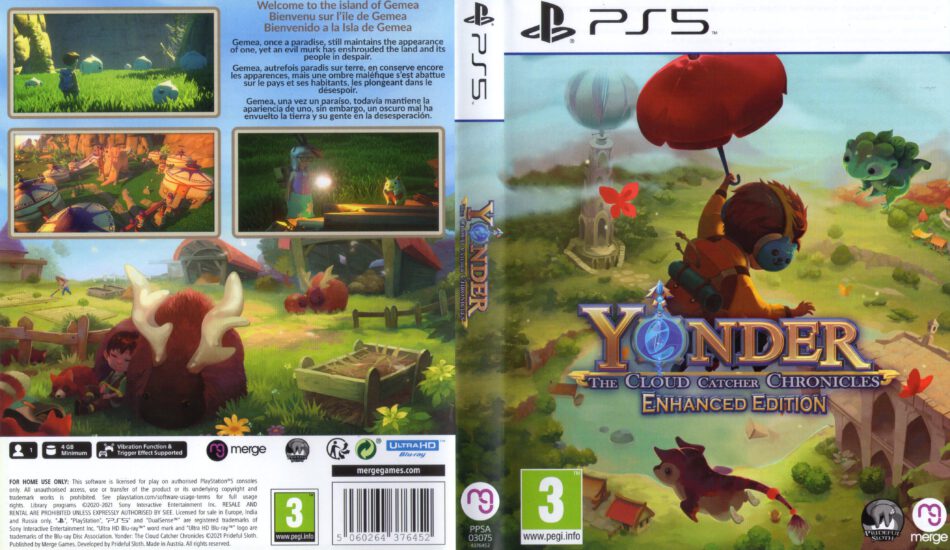 Yonder: The Cloud Catcher Chronicles (Enhanced Edition) (PAL) PS5 Cover ...