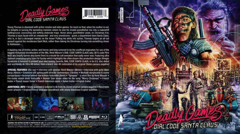 Deadly Games - Dial Code Santa Claus Blu-Ray Cover - DVDcover.Com