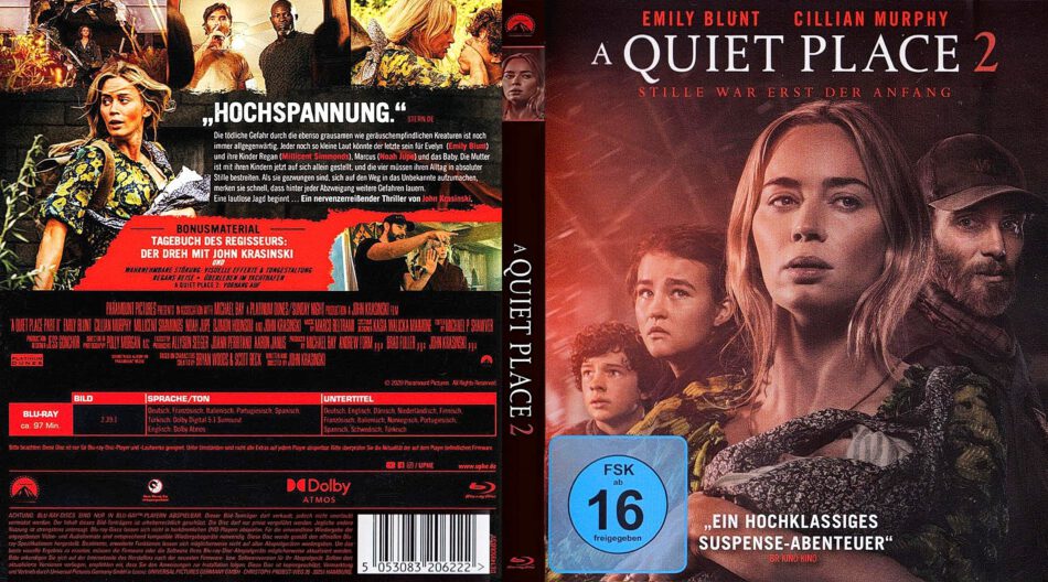 A Quiet Place 2 DE Blu-Ray Cover - DVDcover.Com