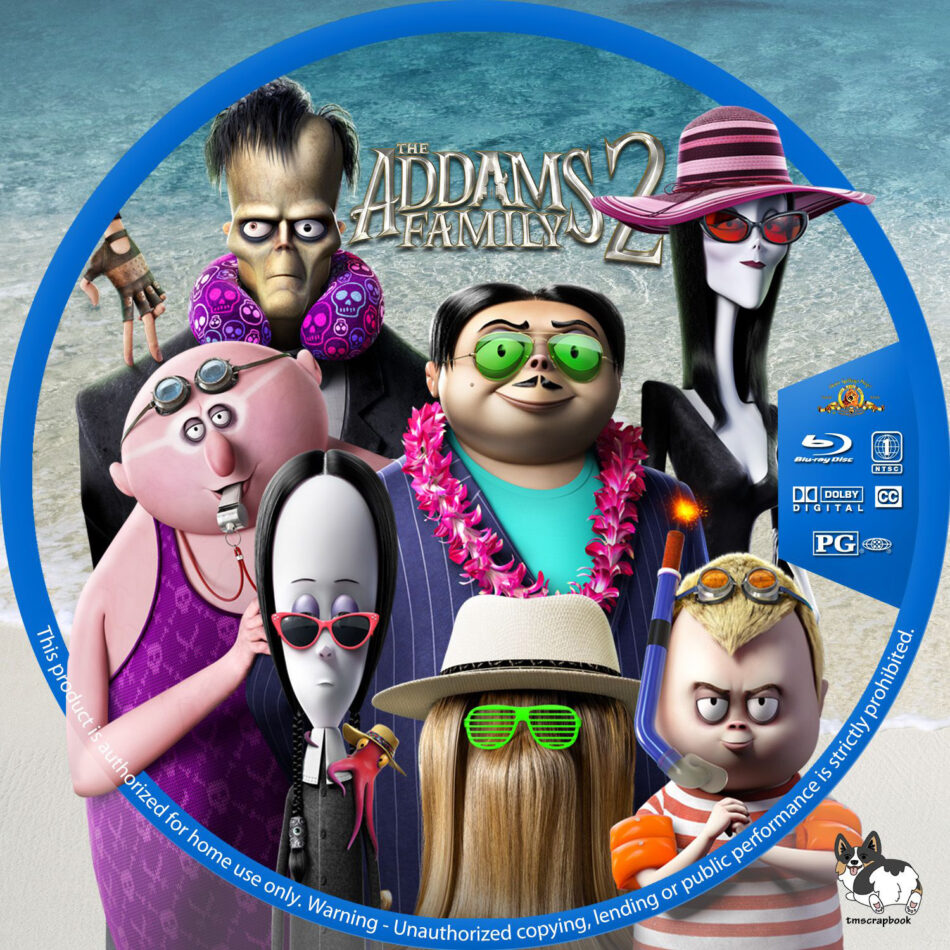 The Addams Family 2 Custom Blu-Ray Label - DVDcover.Com
