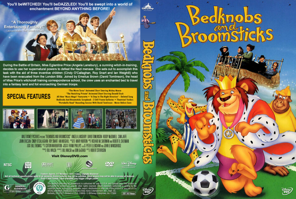 Bedknobs and Broomsticks (1971) R1 DVD Cover - DVDcover.Com
