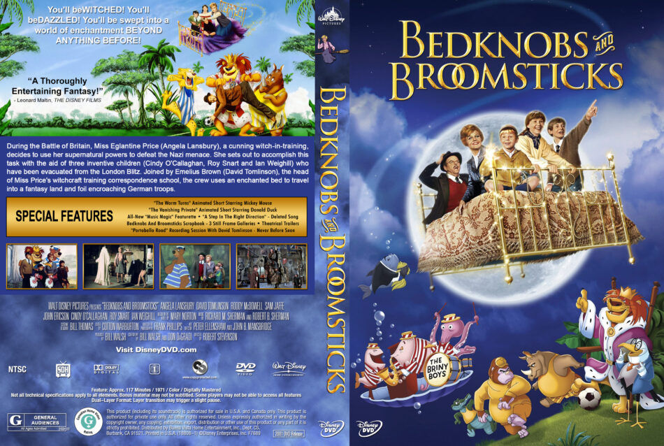 Bedknobs and Broomsticks R1 Custom DVD Cover & Label v2 - DVDcover.Com