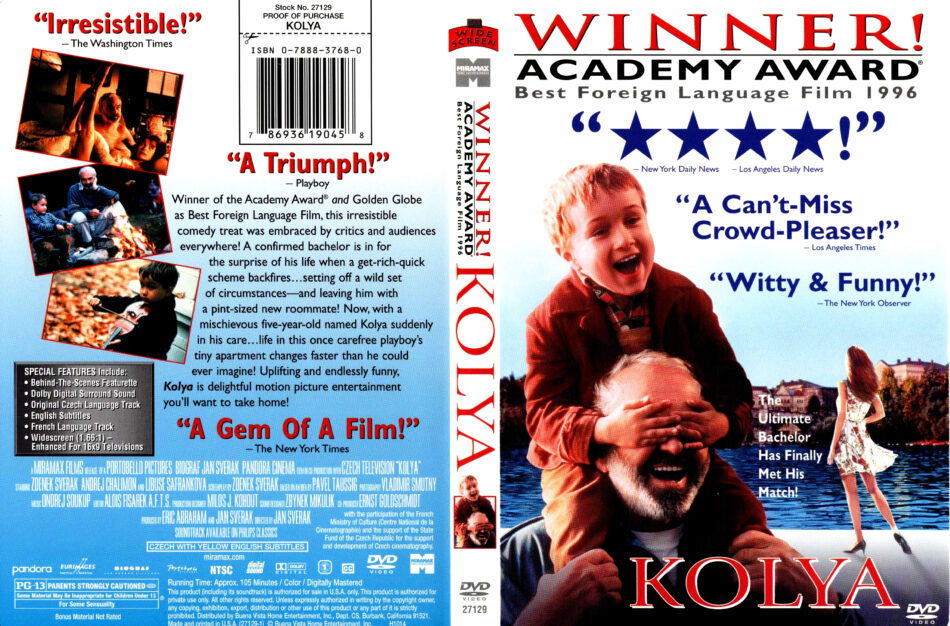 KOLYA (1996) DVD COVER & LABEL - DVDcover.Com