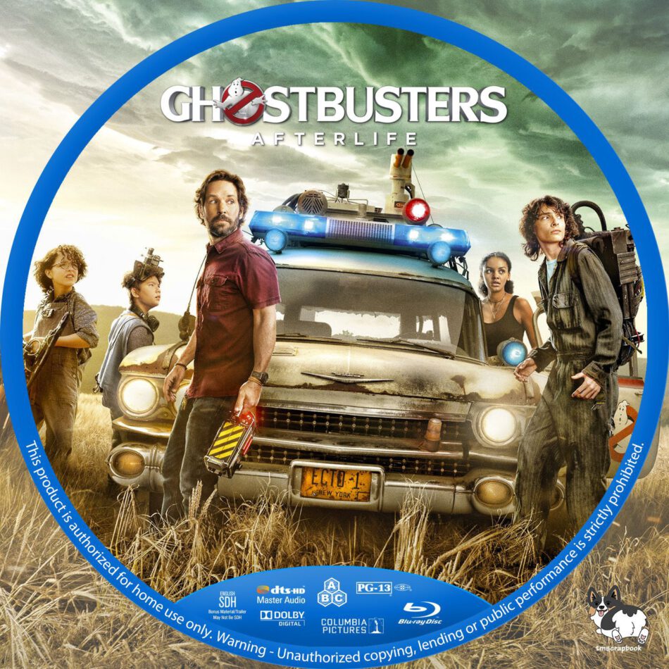 Ghostbusters: Afterlife Custom Blu-Ray Label - DVDcover.Com