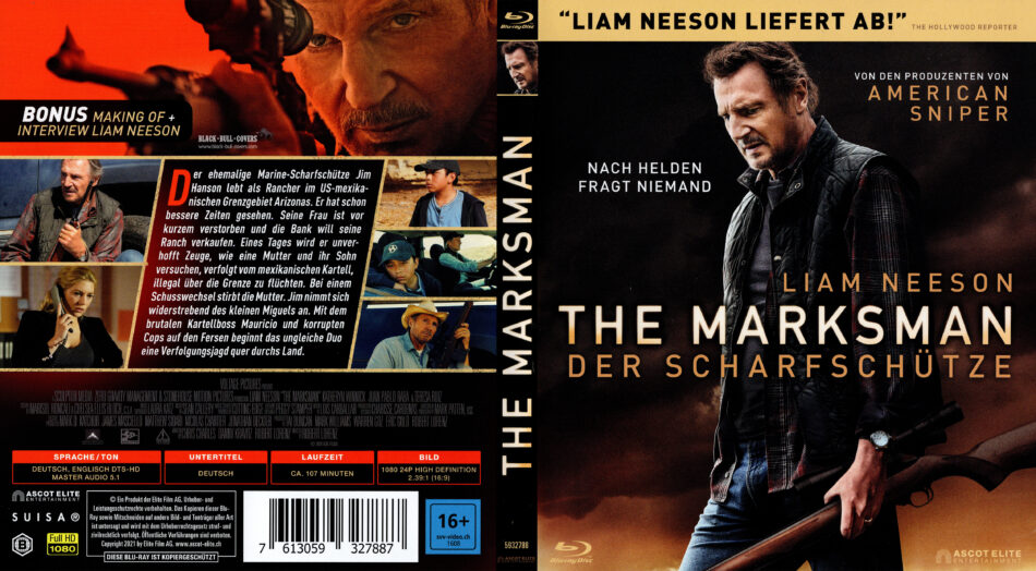 The Marksman- Der Scharfschütze DE Blu-Ray Cover - DVDcover.Com