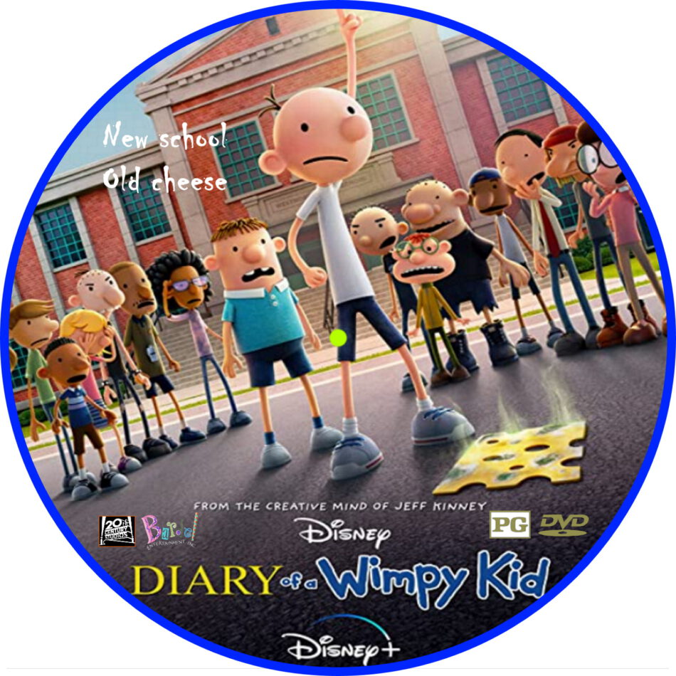 Diary Of A Wimpy Kid (2021) R1 Custom DVD Label - DVDcover.Com