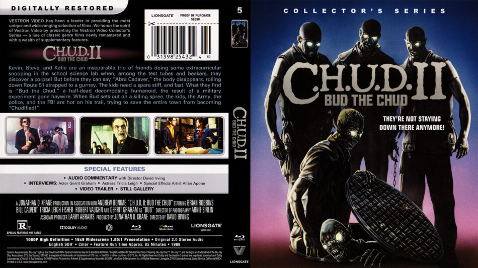 C.H.U.D. 2 - Bud the Chud (1988) Blu-Ray Cover - DVDcover.Com