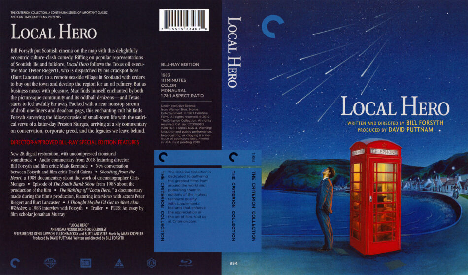 Local Hero (1983) Blu-Ray Cover - DVDcover.Com