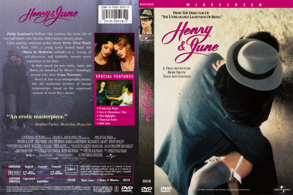 Henry and June (1990) R1 DVD Cover - DVDcover.Com