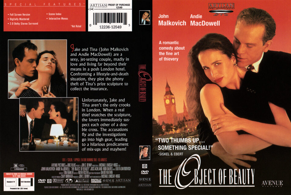 The Object of Beauty (2012) R1 DVD Cover - DVDcover.Com