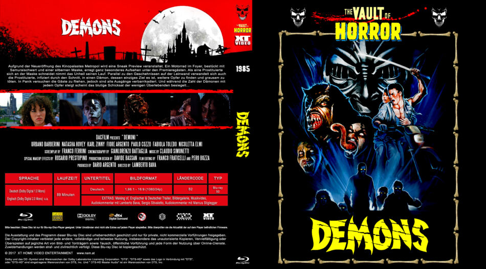Demons (1985) DE Blu-Ray Cover - DVDcover.Com