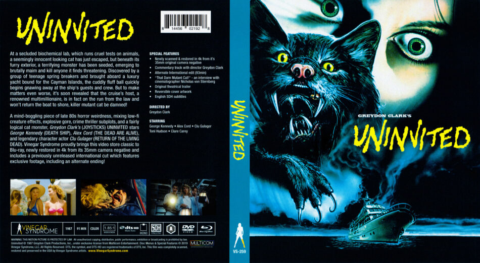 Uninvited (1987) Blu-Ray Civers - DVDcover.Com