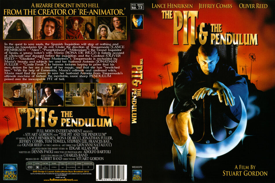 The Pit and the Pendulum (1991) R1 DVD Cover - DVDcover.Com