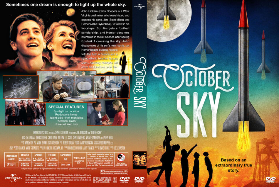 October Sky R1 Custom DVD Cover & Label - DVDcover.Com