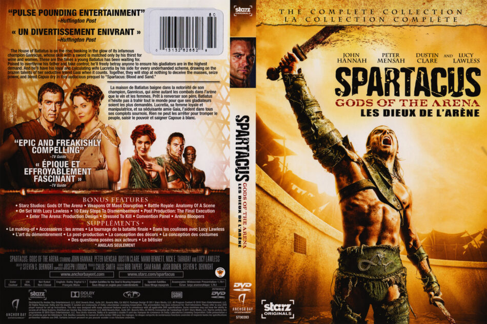 Spartacus - Gods of the Arenas R1 DVD Cover - DVDcover.Com